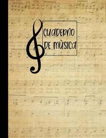 Cuaderno de Música: Cuaderno Pentagramado Para Escribir Notas Musicales ...