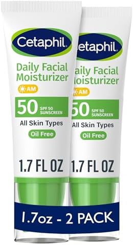 Amazon.com: Cetaphil Daily Facial Moisturizer SPF 50, 1.7 Fl Oz (Pack ...