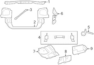 Amazon.com: Genuine Mopar Radiator Panel - 68023326AE : Automotive
