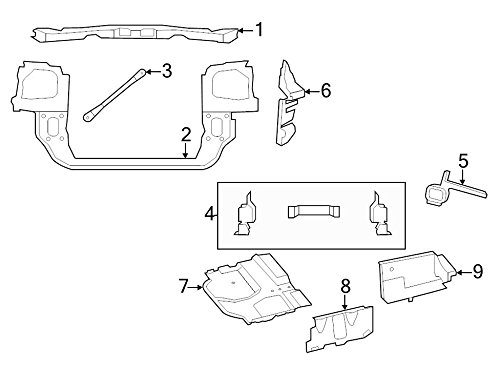 Amazon.com: Genuine Mopar Radiator Panel - 68023326AE : Automotive