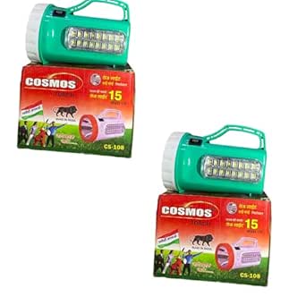 Buy COPRO BATTERY 15 Watt Solar LED Torch (Sage Green, Pack of 2 ...