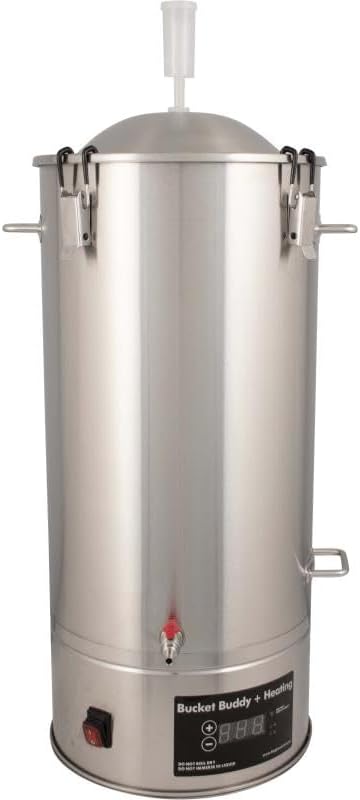 Amazon.com: Bucket Buddy w/Heating - 35L Stainless Steel Fermenter with ...