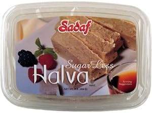 Amazon.com : Sadaf Halva Sugarless - Sugarless Halva Dessert for Food ...