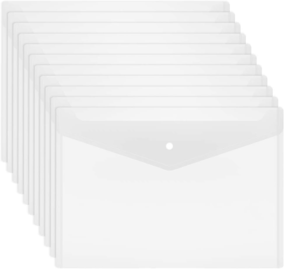Amazon.com : 20 Pcs Plastic Envelopes Poly Envelopes Clear Waterproof ...