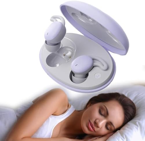Xmenha Purple Wireless Small Sleep Earbuds For Side Sleepers Smallest ...