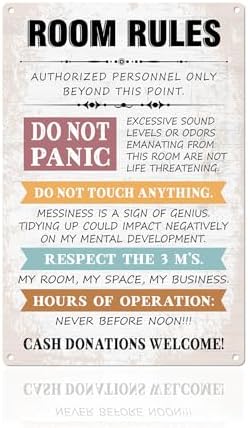 Amazon.com: Pink Teen Girl Bedroom Decor - Cute Metal Tin Sign With ...