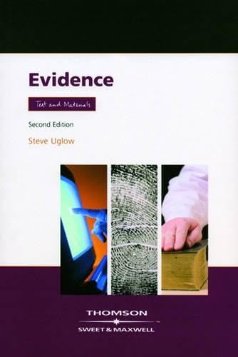 Evidence Text and Materials: Uglow, Steve.: 9780421925106: Amazon.com ...