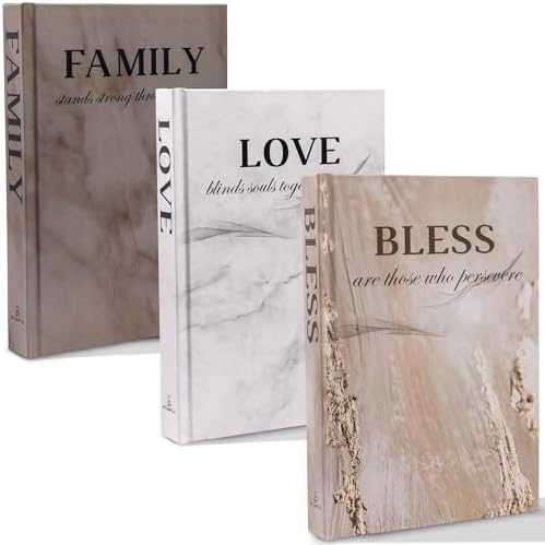 Amazon.com: Moncur Home Decorative Coffee Table Books Set of 3 Black ...