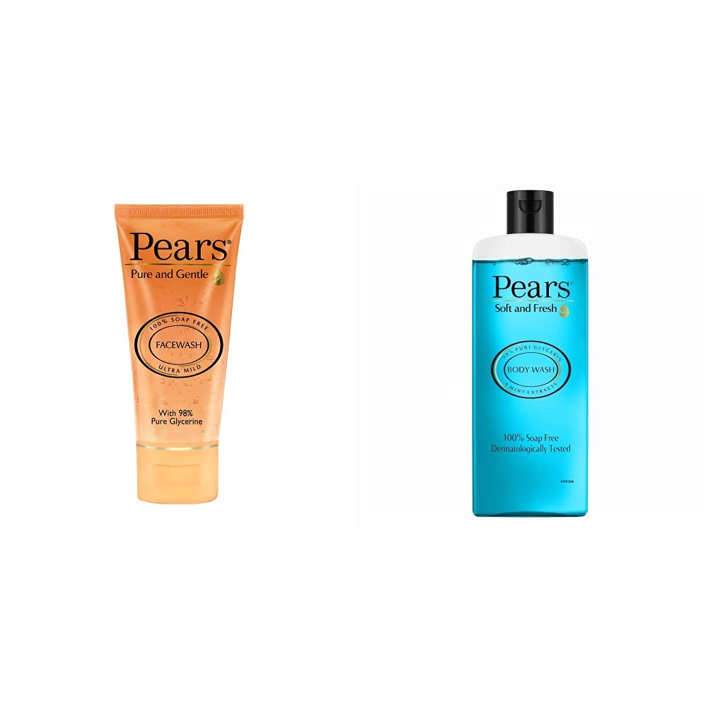 PEARS Pure and Gentle Daily Cleansing Facewash, 150 g & Pears Soft ...