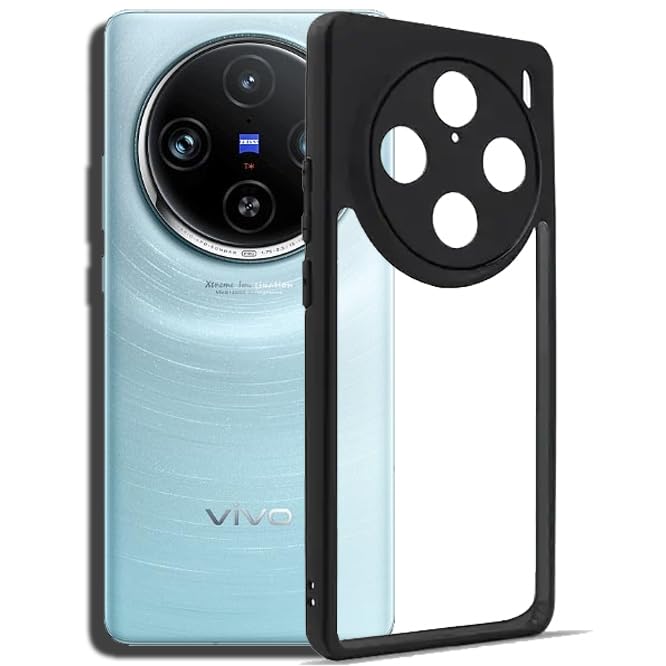 VickCases Ultra Clear Transparent Back Cover for Vivo X100 Pro (5G ...