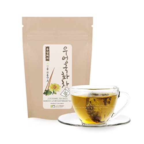 Amazon.com : leafnflower Korean Herbal Tea / 15 Natural Roasted Burdock ...