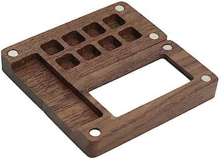 Amazon.co.jp: ポータブル木製水彩ペイントボックス カラーミキシングパレットボックス 空のスケッチブックパレット ミニブラック ...