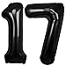 Amazon.com: 40 Inch Number 17 Balloon black Jumbo Giant Big Large ...