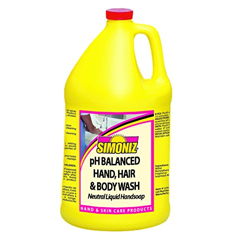 Simoniz CS0280004 pH-Balanced Hand, Hair and Body Wash, 1 gal Bottles ...
