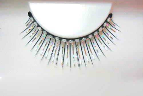 Amazon.com: Elegant Lashes D177 (Dancer False Eyelashes with Hologram ...