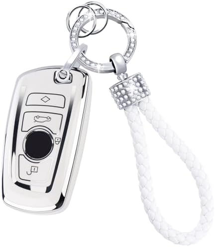 Amazon.com: PGONE Luxury Bling Rhinestone Crystal Diamond Key Fob Case ...