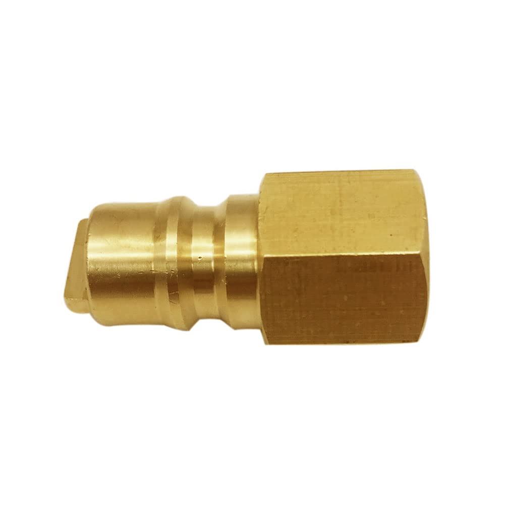 Snapklik.com : Propane Brass Quick Connect Fitting Adapter Female Plug ...