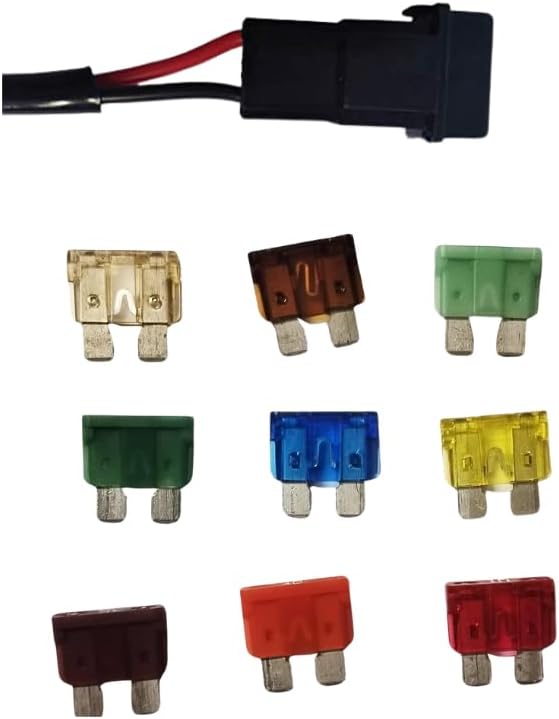 Crewbolt 10 AMP Blade Fuse Set with Holder | 30-Piece Automotive Fuse ...