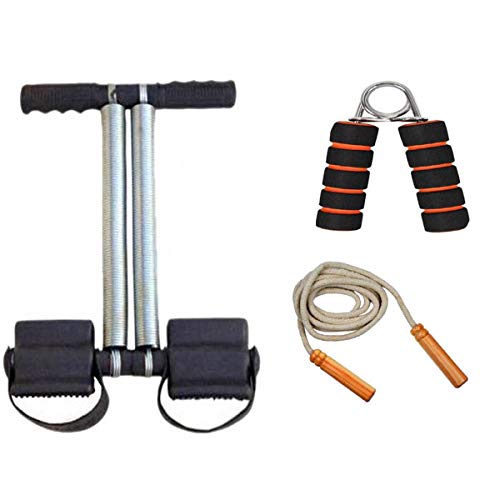Buy Double Tummy Trimmer, Wooden Skipping Rope and Foam Hand Clincher ...