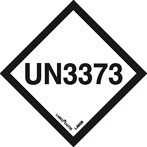 Amazon.com: Labelmaster L480B UN3373 Label, without Tab, 2" x 2" (Pack ...