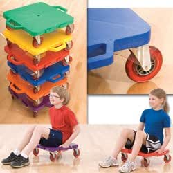 Cosom Scooter Board Set, 16 Inch Premium Sit & Scoot Board With 4 Inch ...