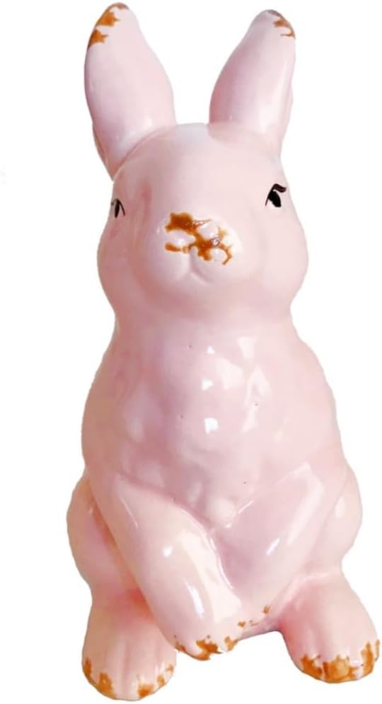 Amazon.com: Ceramic Bunny Figurines Decorations Porcelain Bunny Rabbits ...