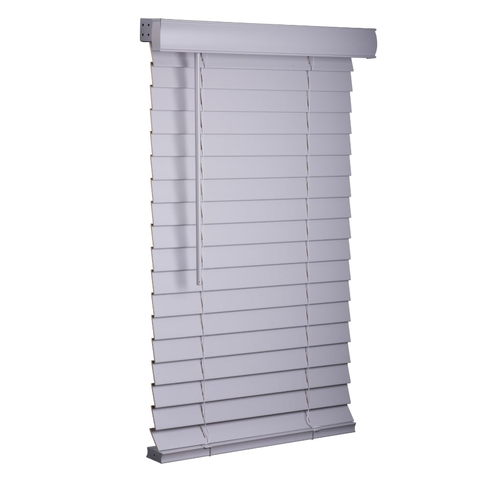 Amazon.com: LOTUS & WINDOWARE Cordless Faux Wood Blinds, 47" Wide x 48 ...