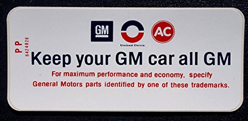 1968 1969 1970 1971 1972 PONTIAC "Keep Your GM Car All GM" "PP" AIR ...