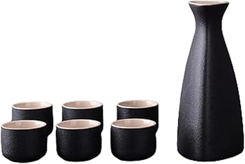 Amazon.com: ANAIUCY Sake Set Japanese Sake Pot Set Traditional Sake Cup Porcelain Pottery ...