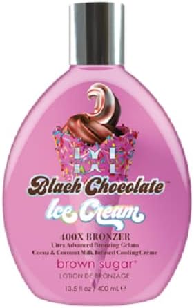 Amazon.com : Double Dark Black Chocolate Ice Cream 400X Bronzer 13.5oz ...