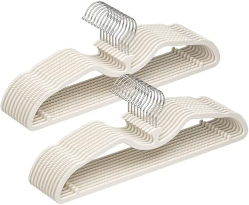 Amazon.com: Bihoonge 20 Pack Upgraded Short Neck Vertical Space Saver ...