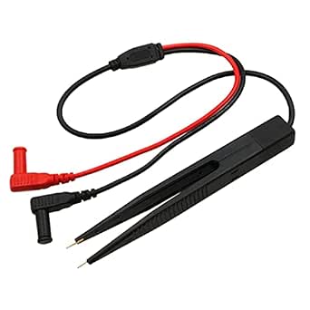 SMD Chip Component Testing Tool Multimeter Pen Probe Lead Tweezer ...