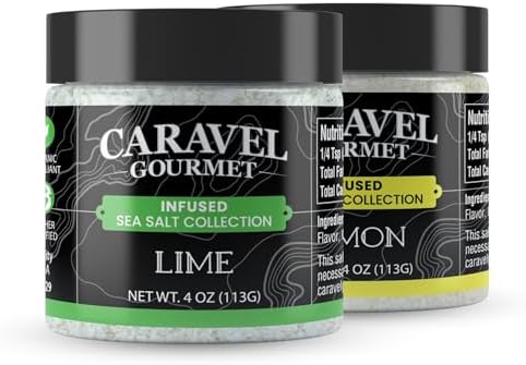 Amazon.com : Citrus Salt Gift Pack, Lemon and Lime Sea Salt, 4 oz Jar 2 ...