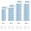 Amazon.com: purifyou Premium 40/32 / 22/12 oz Glass Water Bottles with ...