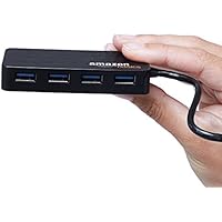 Amazon.com: Amazon Basics 4 Port USB to USB 3.0 Hub with 5V/2.5A power ...