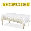 Amazon.com: Tudomro 6 Pack Gold Star Tablecloths Under The Plastic ...