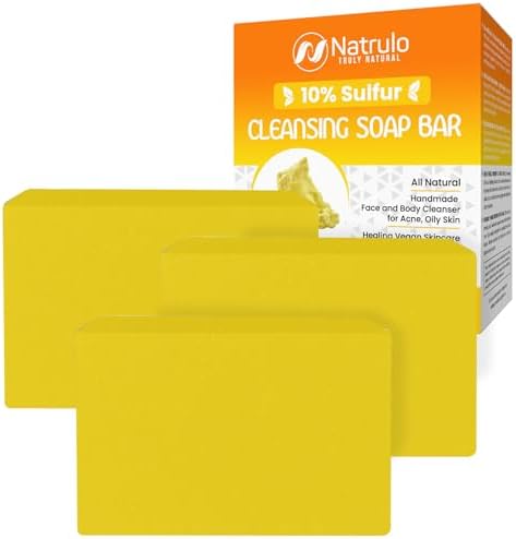 Amazon.com : 10% Sulfur Soap Cleansing Bar for Face & Body – All ...