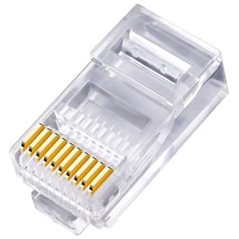 RJ48 10P10C Ends, FENTICO 10P10C RJ48 RJ-48 Cable Crimp Connectors Plug ...
