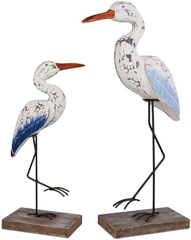 Amazon.com: SAILINGSTORY Wooden Seagull Figurine Sea Bird Statue ...