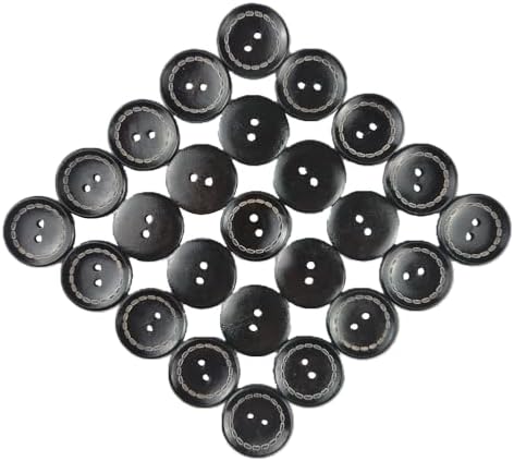 Amazon.com: MTCELL 50 Pcs Classic Wooden Buttons, 1-Inch (25mm ...