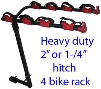 Amazon.com: Heavy Duty 4 Bike Rack Mount Fit 2'' or 1/4'' Hitch : Tools ...
