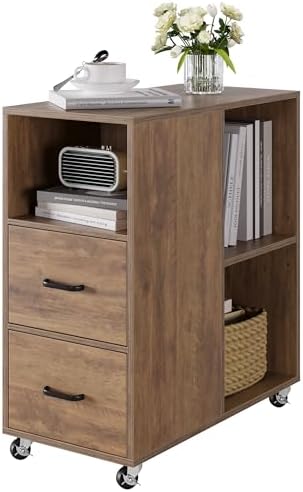 Amazon.com: Rotating End Table, Modern Farmhouse End Table with ...