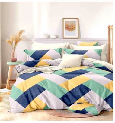 Geometric Printed Bed Sheet Pack of 2 : Amazon.in: Home & Kitchen