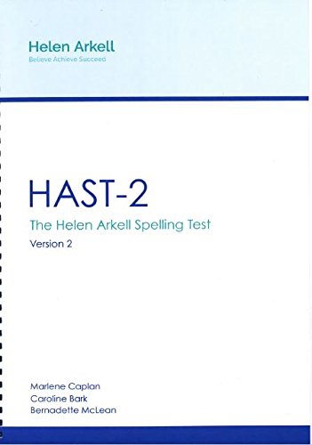 HAST-2: The Helen Arkell Spelling Test: Version 2: Amazon.co.uk: Caplan ...