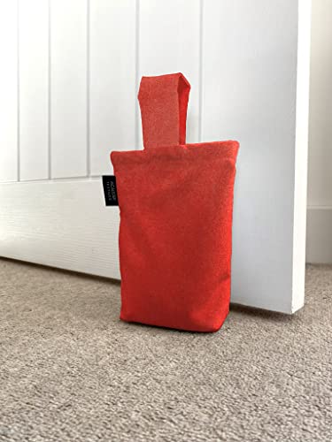 McAlister Textiles Unfilled Coral Pink Matt Velvet Fabric Door Stop ...