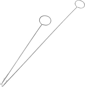 Amazon.com: Dsjnf Silver Metal Drawstring Needle Threader Sewing with ...