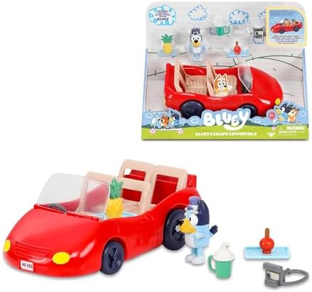 Bluey - Convertible, Blue Dog Vehicle, Convertible Car Fun for Pope ...