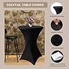 Amazon.com: Albassa 6 Pack Cocktail Table Covers 32"x43" Spandex ...