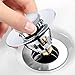 Megory Sink Plug Replacement Universal pop up Sink Plugs,Stainless ...