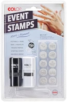 COLOP Printer R17 Event Hand Stamp Set with UV Ink, Special Event ...